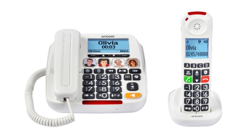 Oricom Care920-1 Amplified Big Button Phone with Cordless Handset ...