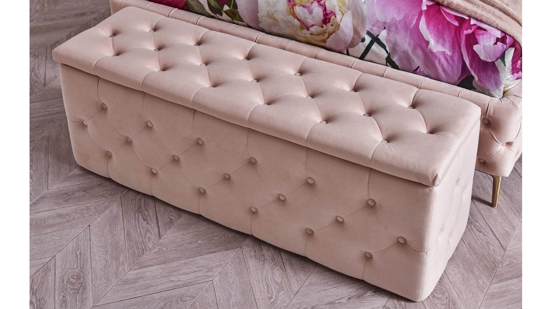 Ariel Pink Ottoman | Harvey Norman