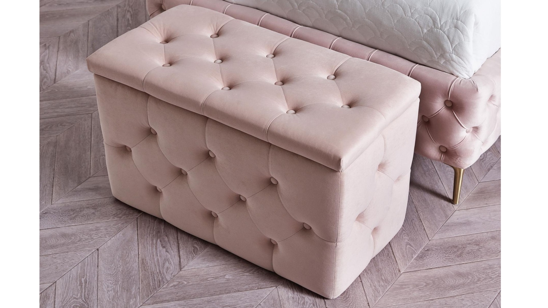 Ariel Pink Ottoman | Harvey Norman
