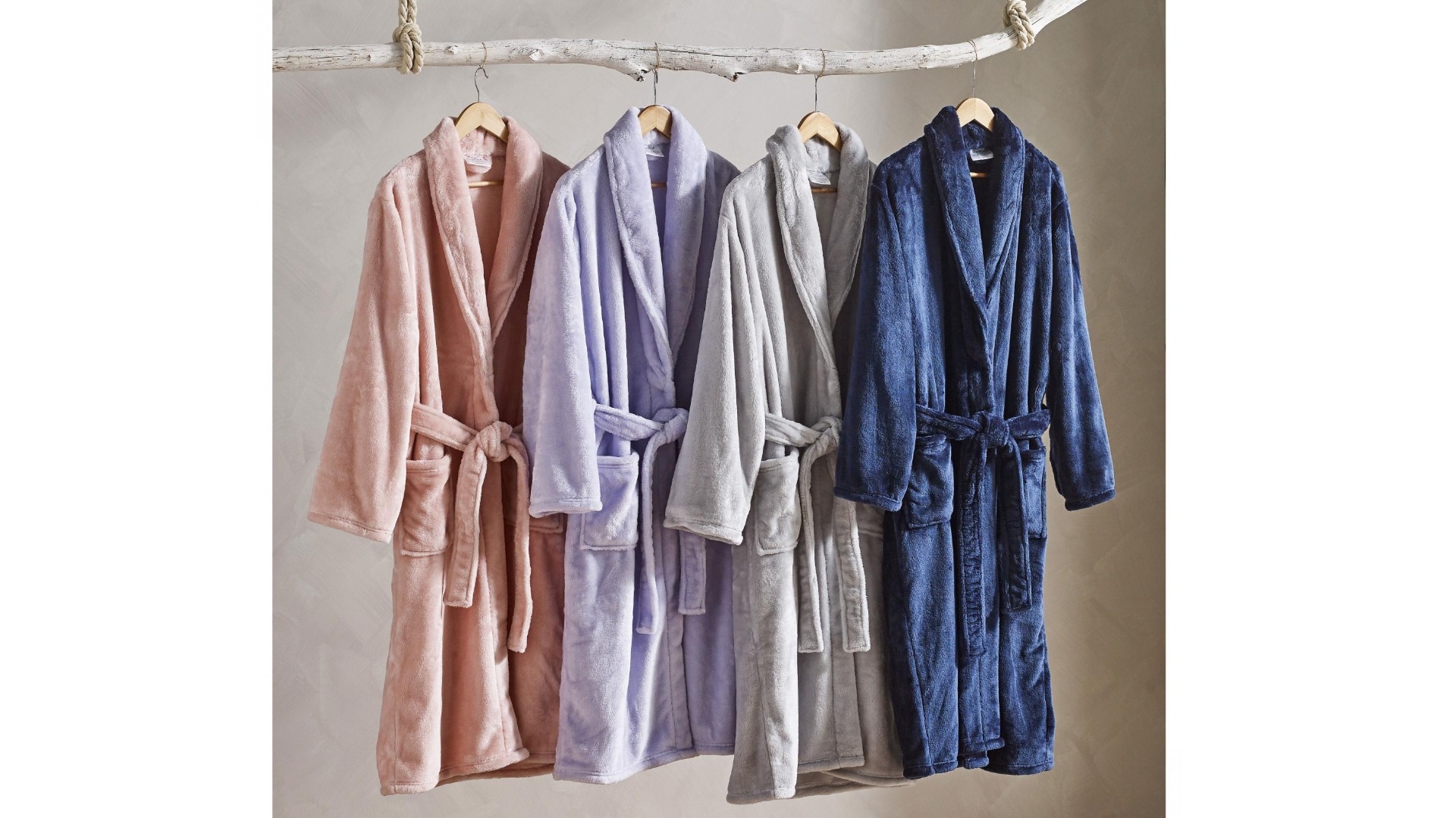 Silk Touch Blush Luxury Bathrobe | Harvey Norman