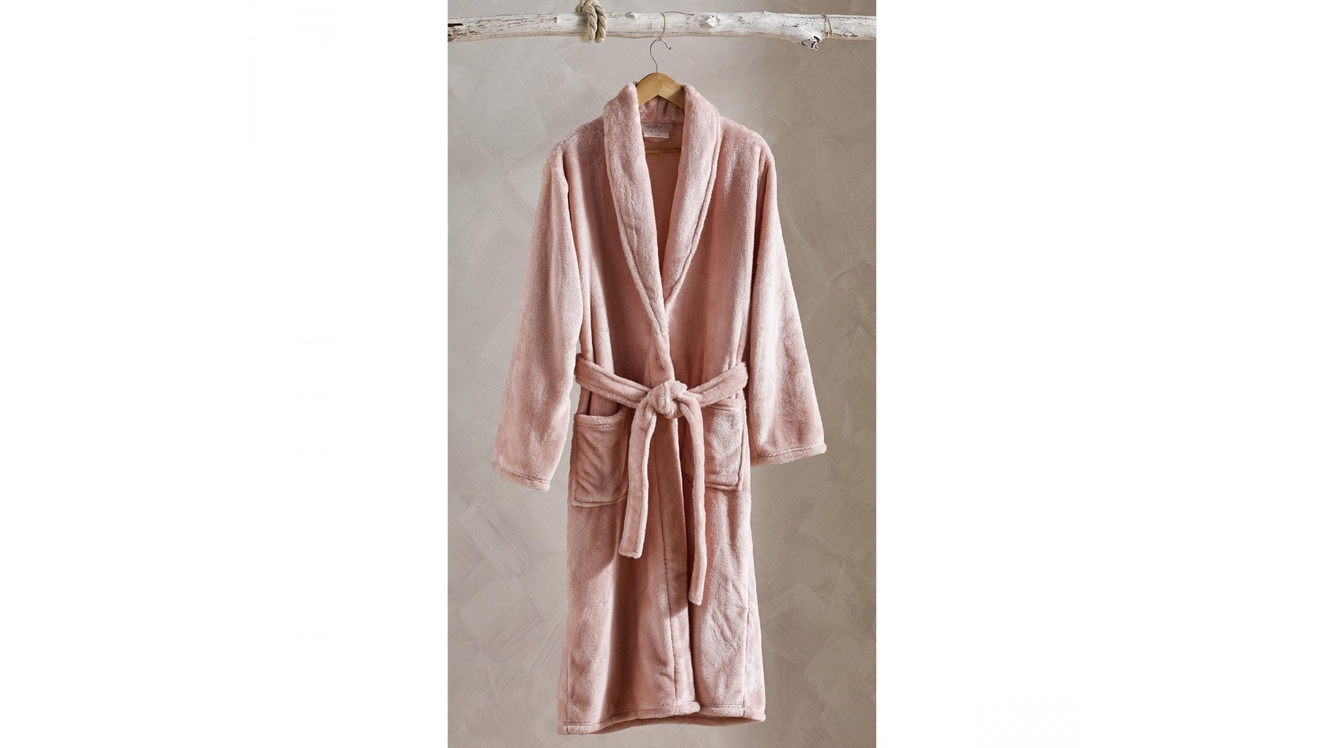 Silk Touch Blush Luxury Bathrobe | Harvey Norman