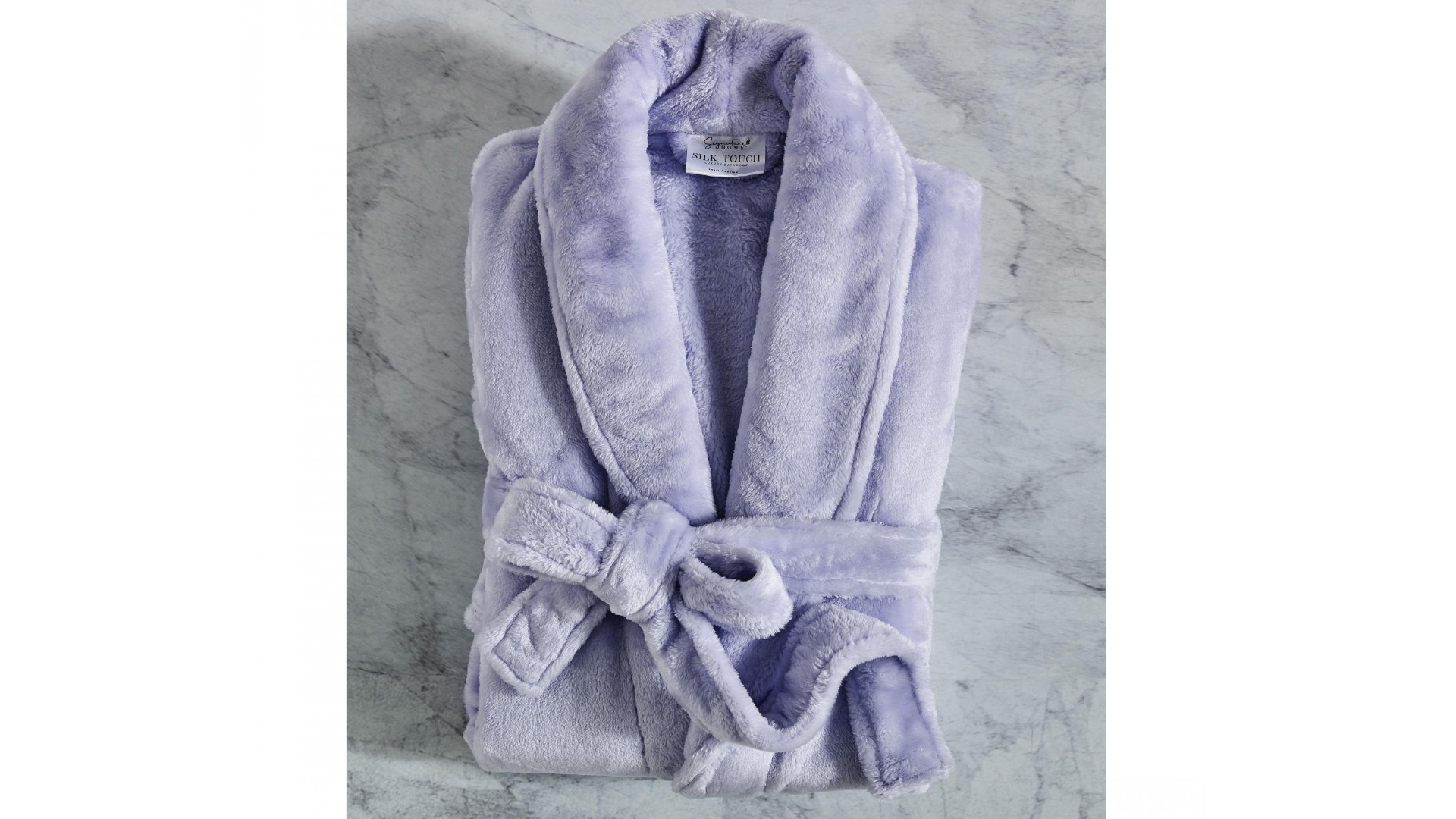 Silk Touch Lilac Luxury Bathrobe - Large/Extra Large | Harvey Norman