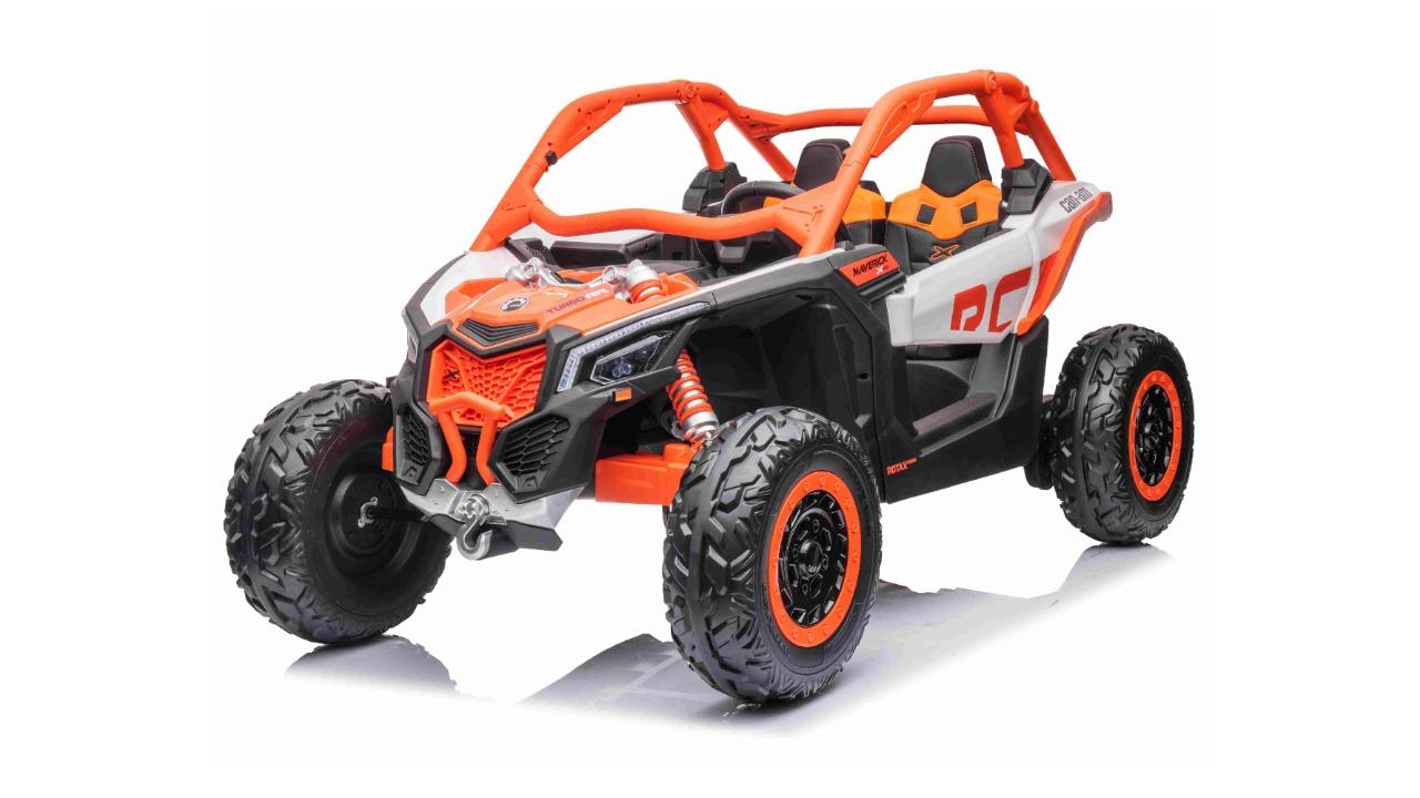 All 4 Kids Orange Licensed Can-Am RC Kids Ride on UTV Car | Harvey Norman