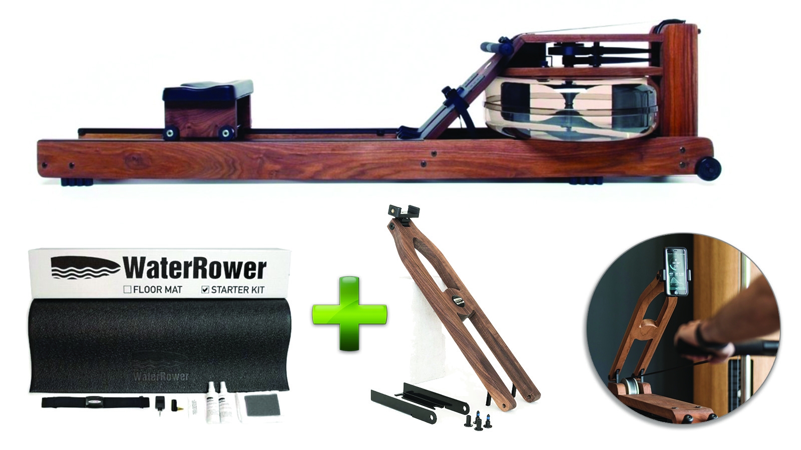 WaterRower Classic Rowing Machine Complete Package | Harvey Norman