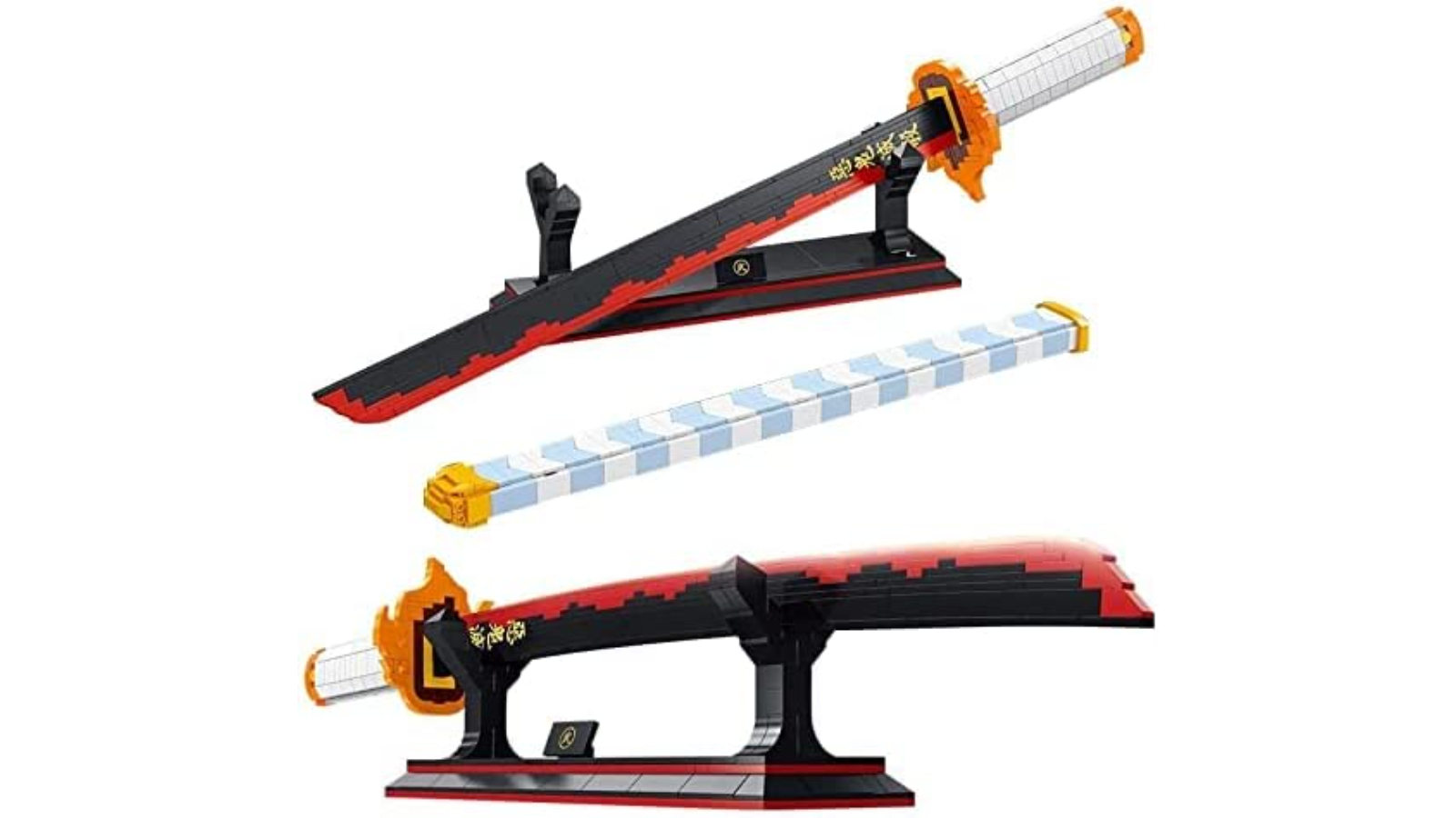Megajoy Demon Slayer Kyojuro Rengoku Sword Building Block with Scabbard ...