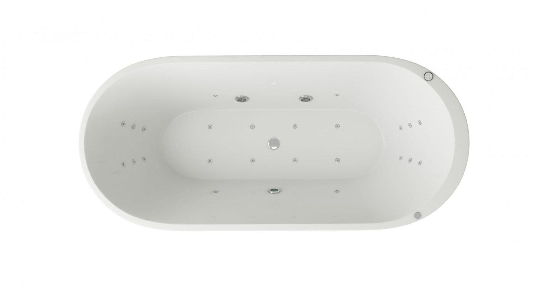 Entrend Design Bliss 1700mm Oval Body Therapy Spa | Harvey Norman