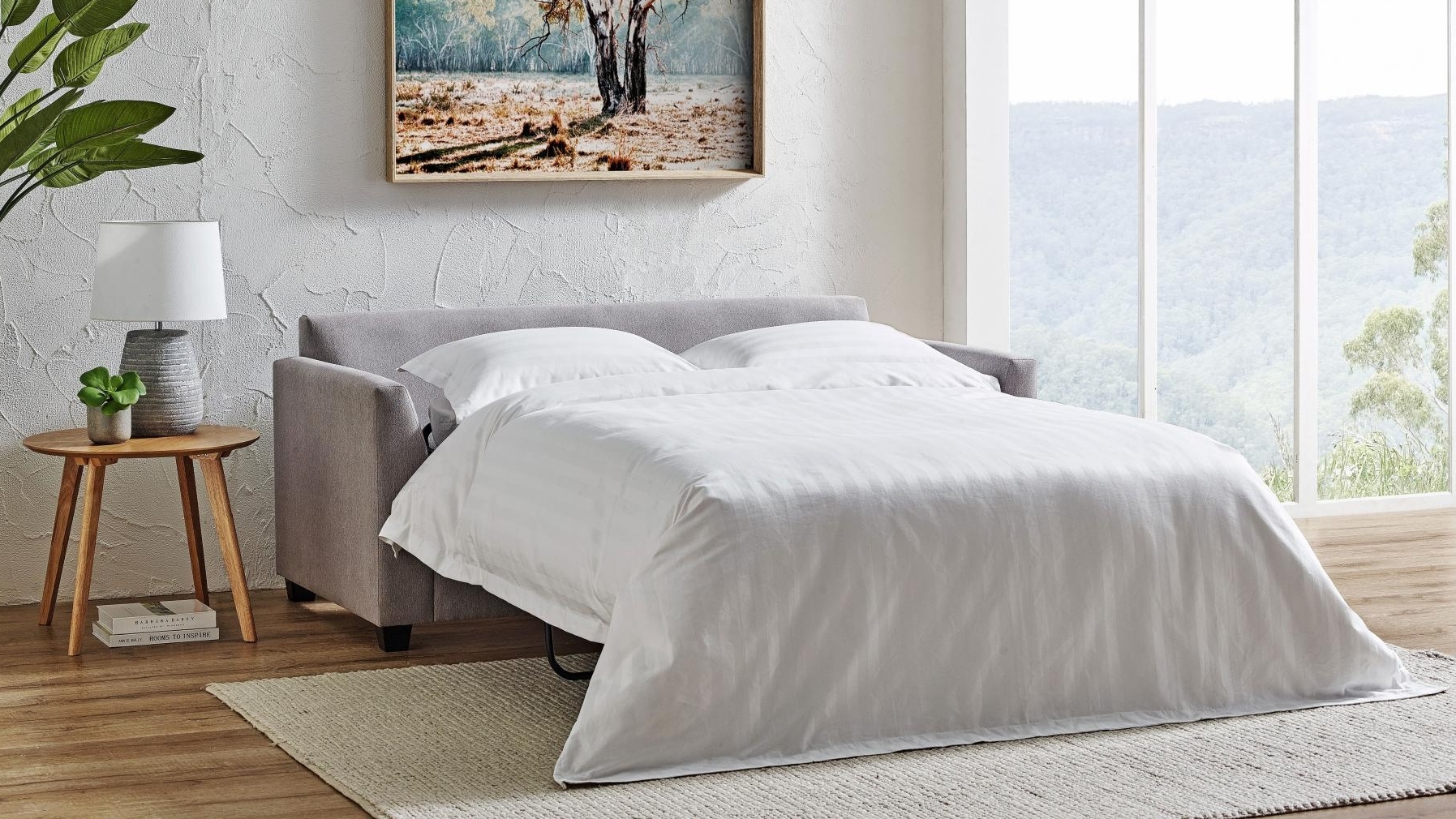 Concord Fabric Double Sofa Bed Harvey Norman