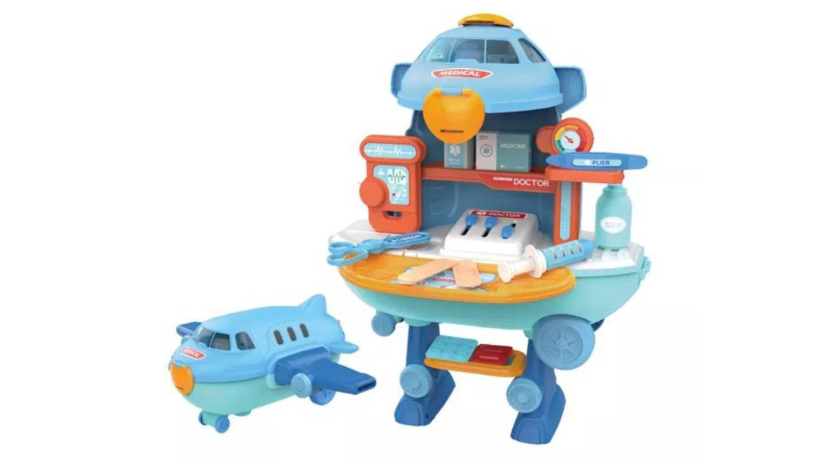 Megajoy 2-in-1 Medical Kit Pretend Doctor Toy Set - 26 Piece | Harvey ...