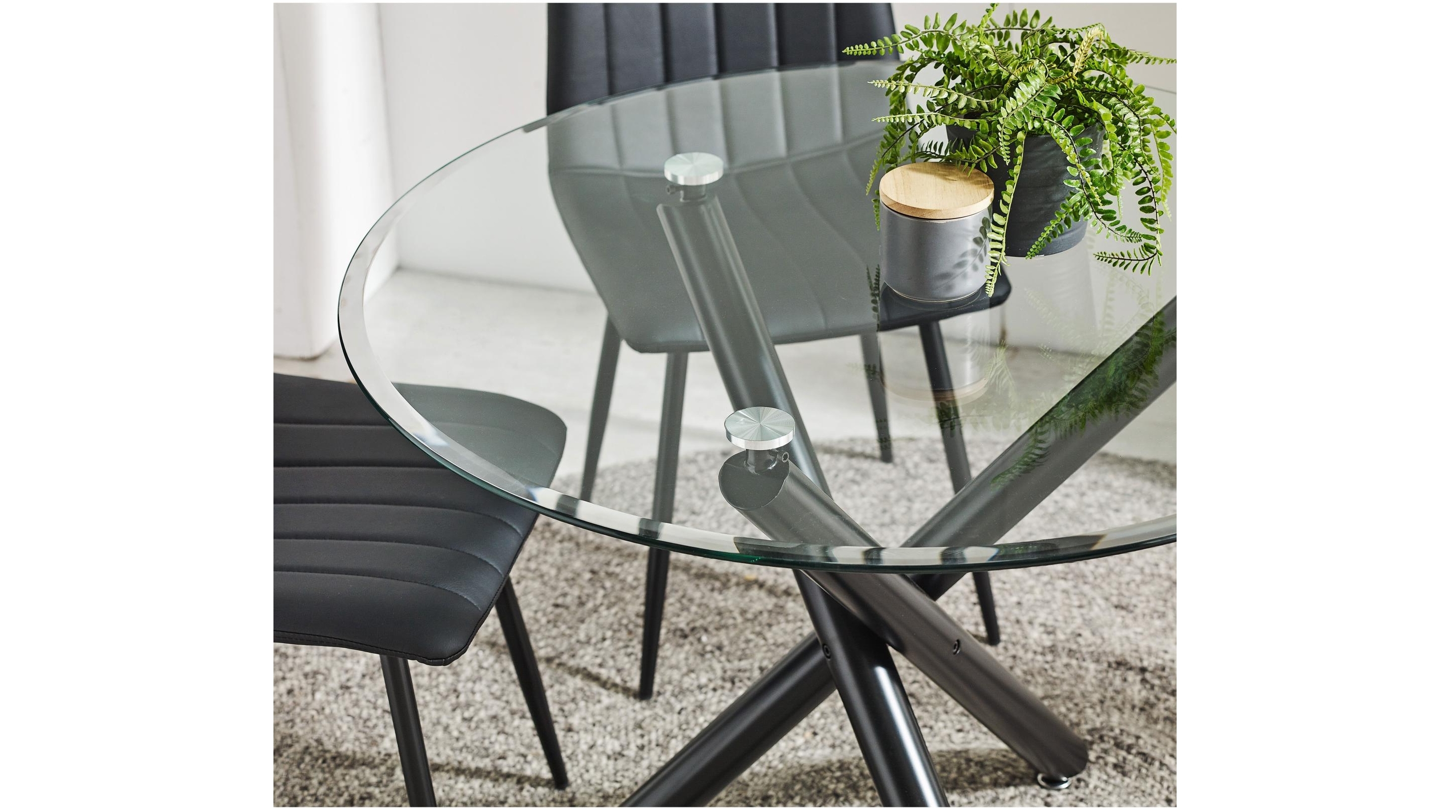 Chinto 5-Piece Dining Setting - Black | Harvey Norman