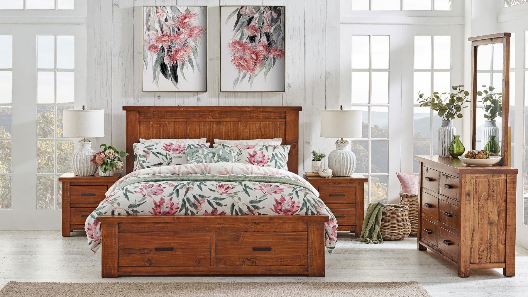 Cobar 2-Drawer Bed | Harvey Norman