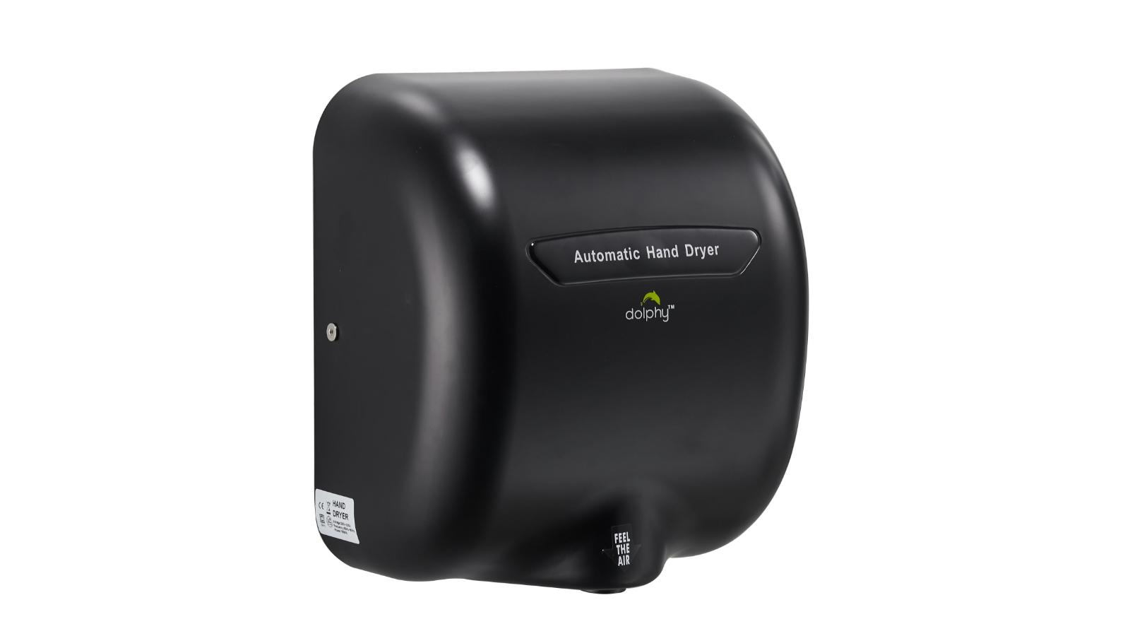Dolphy European Style Hand Dryer 1800W - Black | Harvey Norman