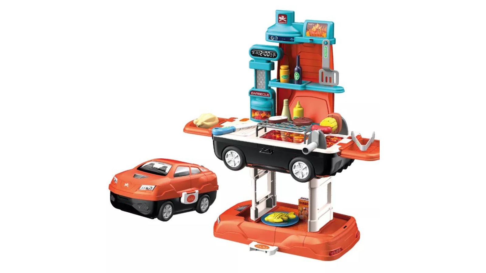 Megajoy 2-in-1 Sport Car Pretend Play Food Cooking Set - 37 Piece ...