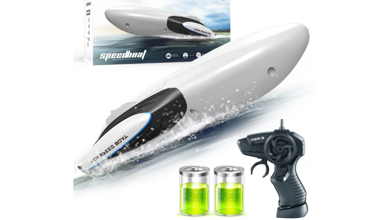 Megajoy Remote Control Boat with Innovative Hull Double-Sided Driving ...