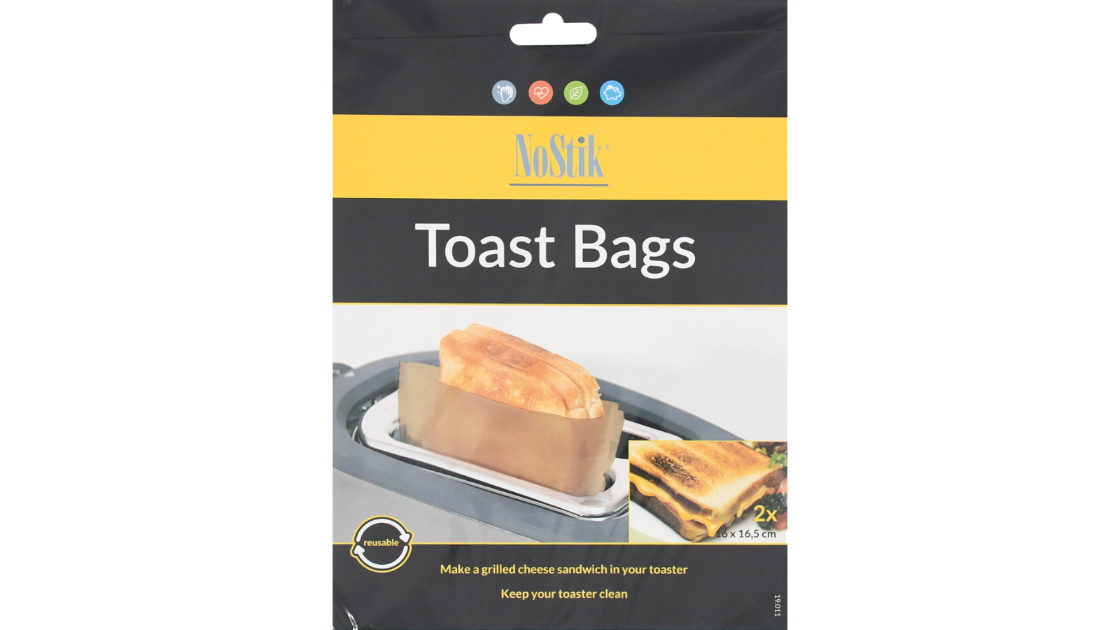 NoStik Set of 2 Toast Bag | Harvey Norman