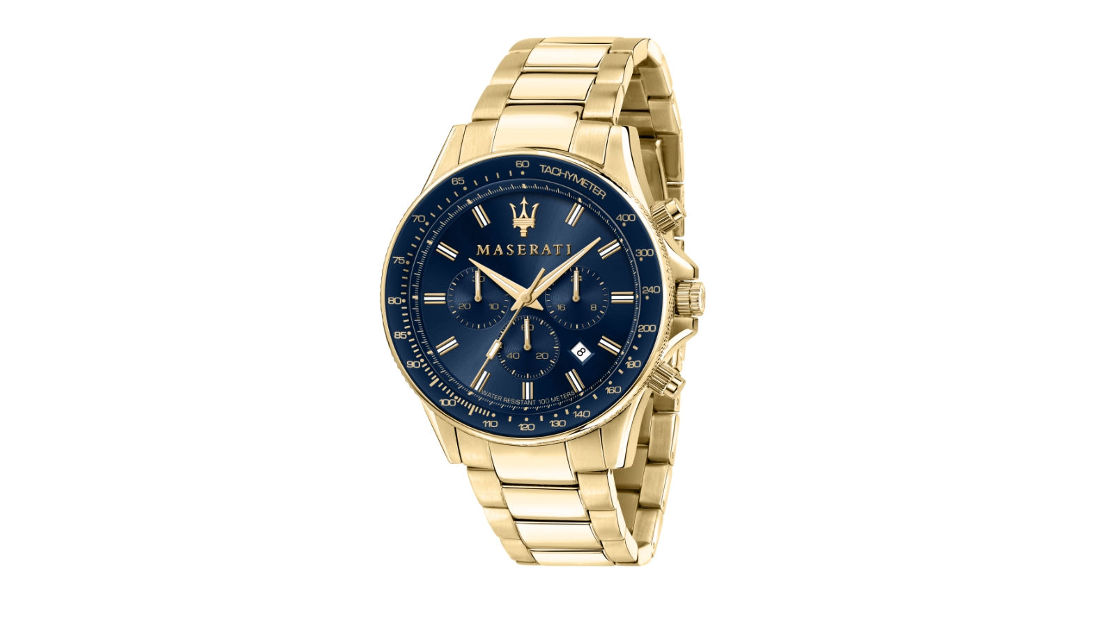 Maserati Sfida 4.4cm Chronograph Watch - Gold | Harvey Norman