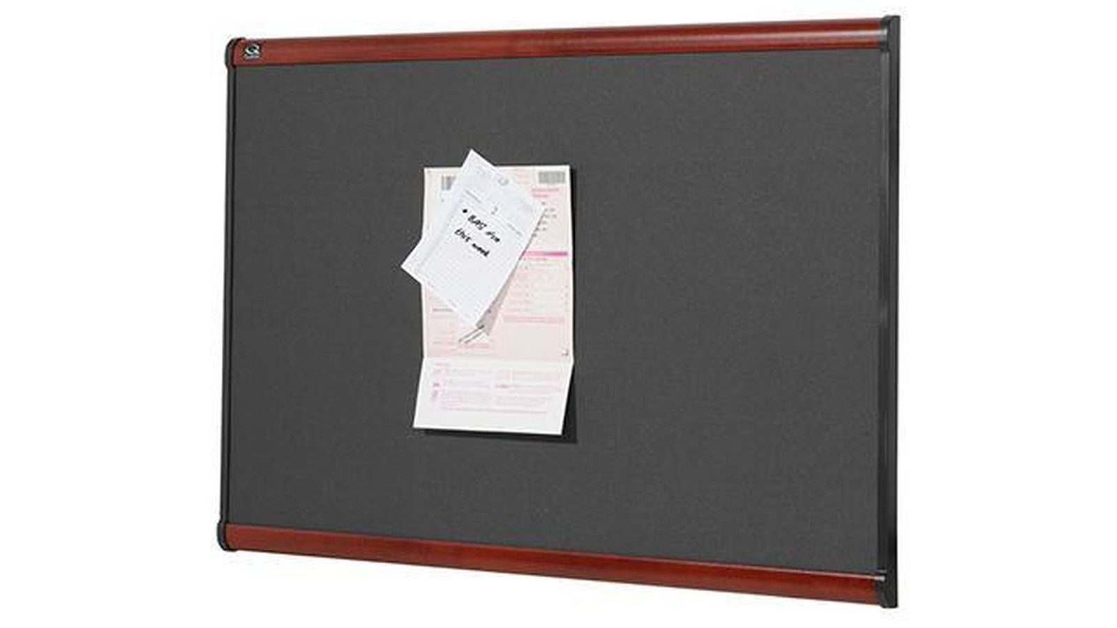 Quartet 120 x 90cm Prestige Fabric Board - Grey Diamond | Harvey Norman