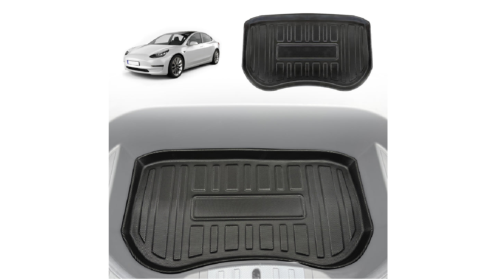 AUSGO Front Boot Liner Cargo Mat for Tesla Model 3 2021-2023 | Harvey ...