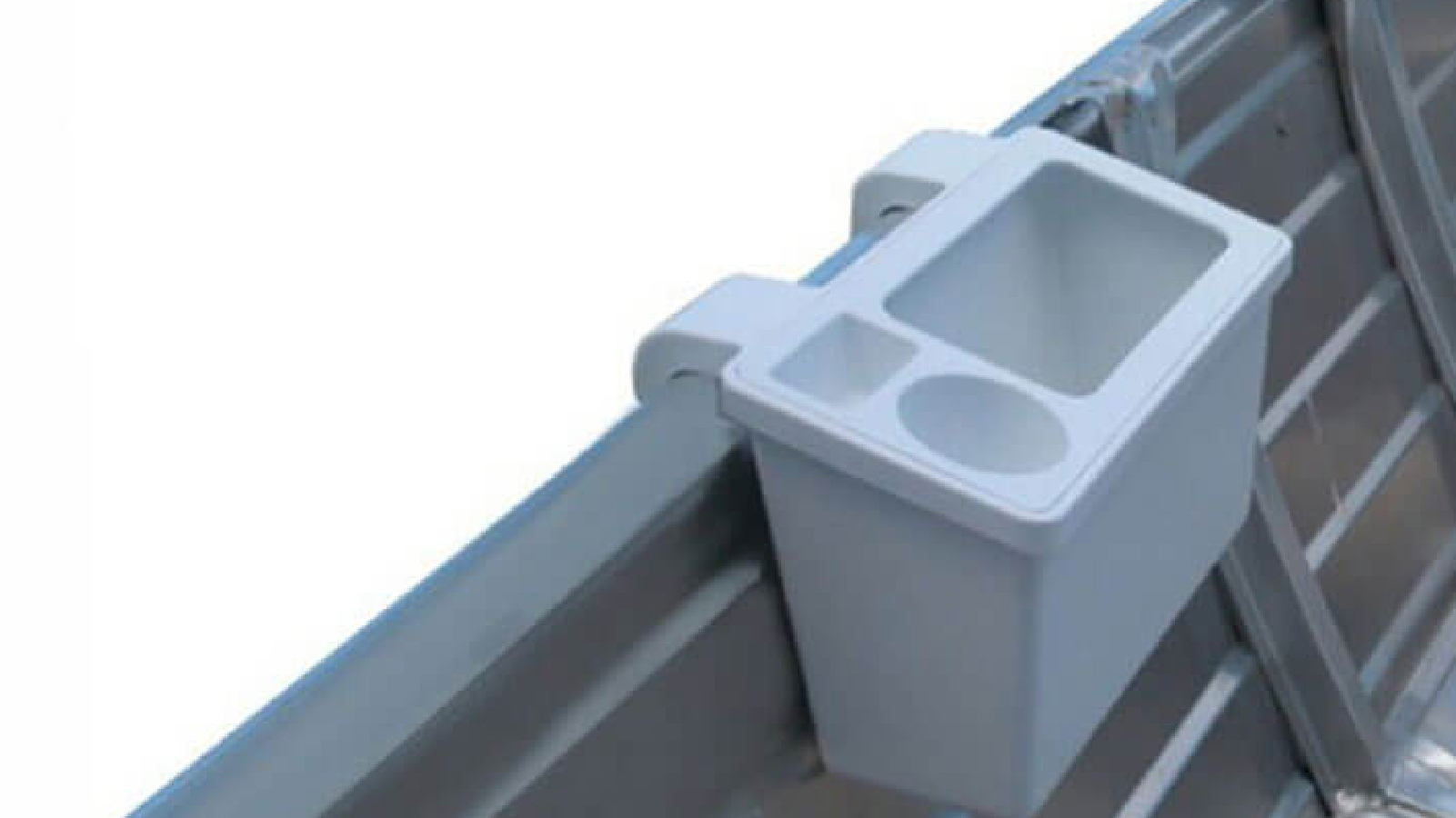 Latestbuy Tinnie Bait and Storage Bin with Drink Holder | Harvey Norman