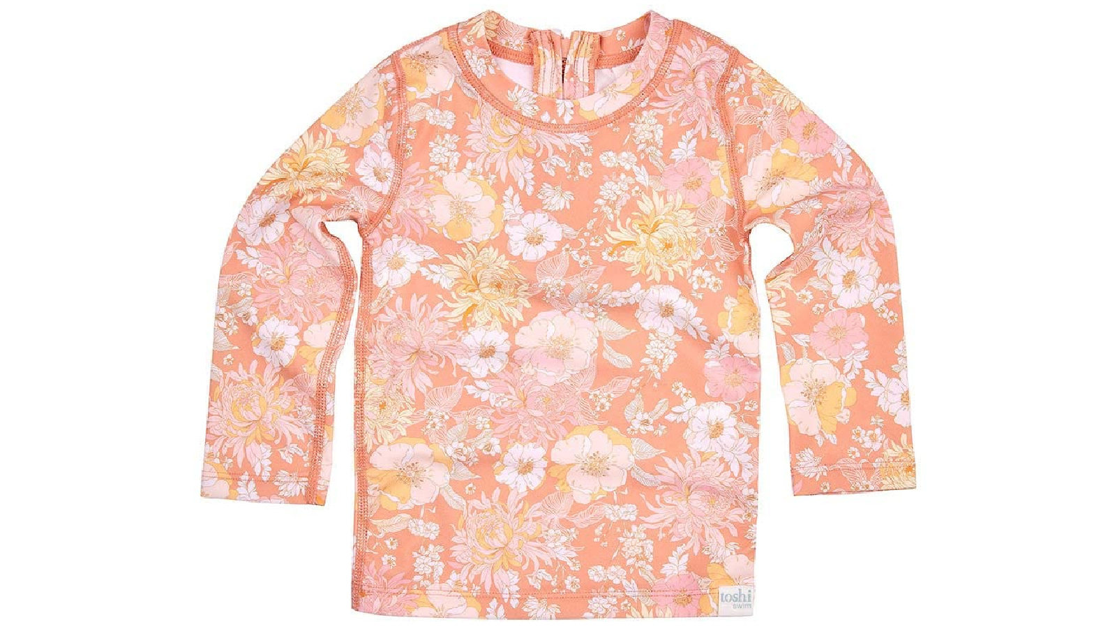 Toshi Long Sleeve Swim Rashie in Tea Rose Size 2 | Harvey Norman