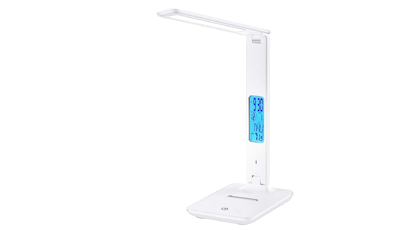 Vibe Geeks Foldable Wireless Led Desk Lamp and Digital Clock Usb ...