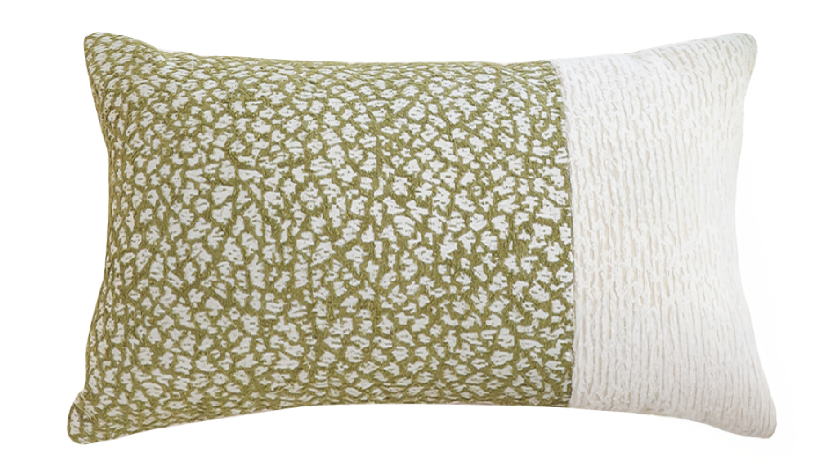 Soga 35cm Modern Two Tone Textured Block Design Throw Pillow | Harvey ...