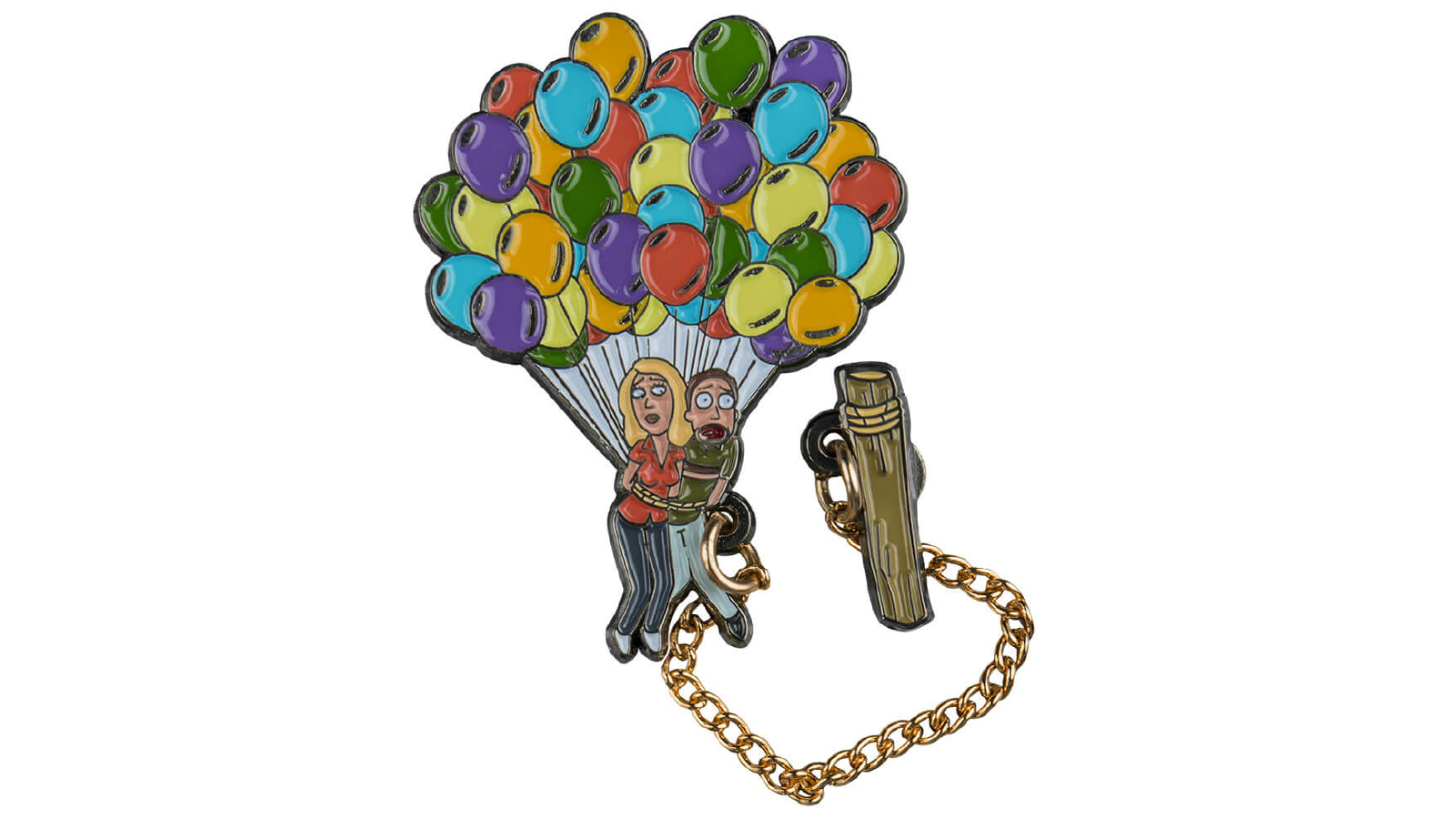Latestbuy Rick and Morty Jerry & Beth Floating Enamel Pin | Harvey Norman