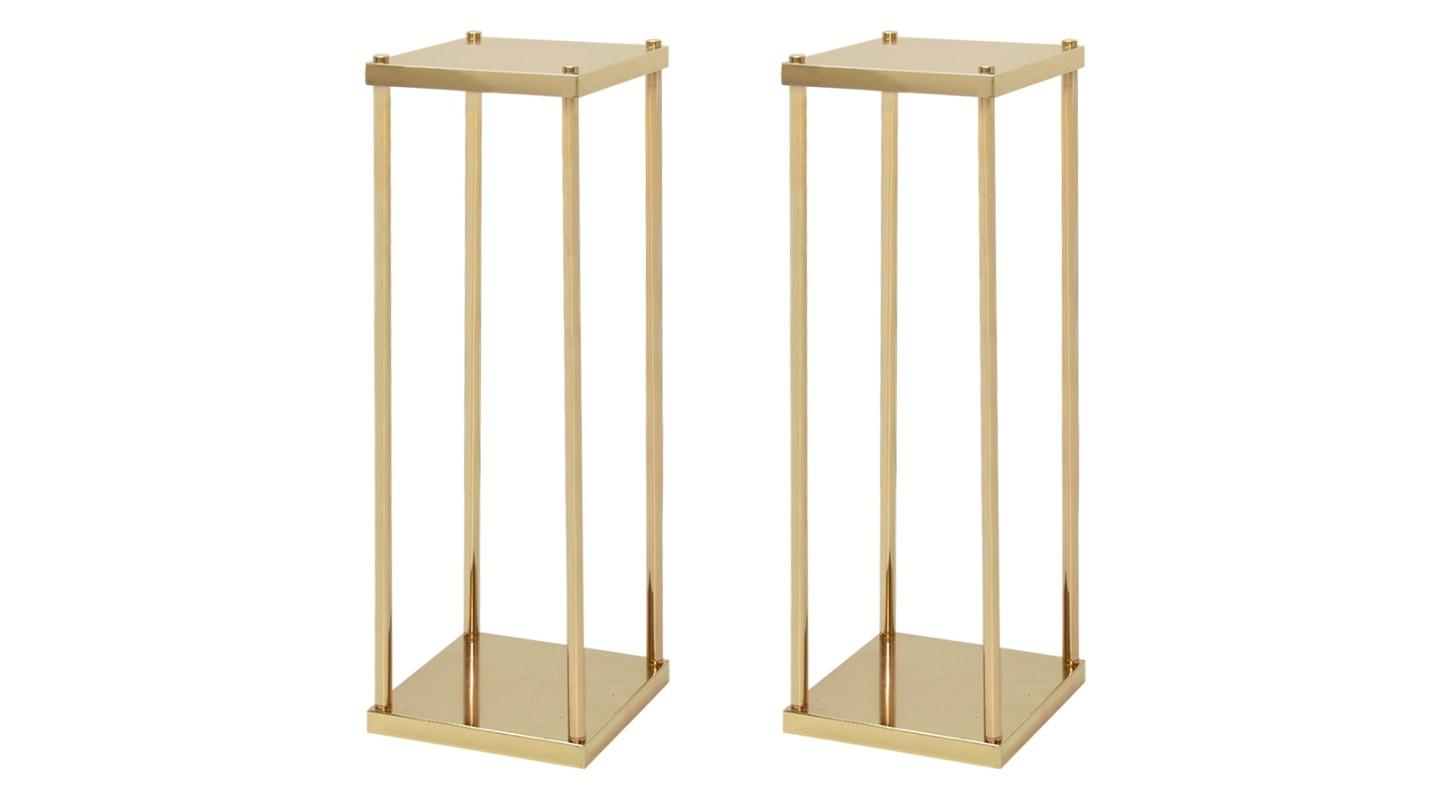 Yarra Supply 2 Piece Gold Flower Stand Metal Display Rack | Harvey Norman