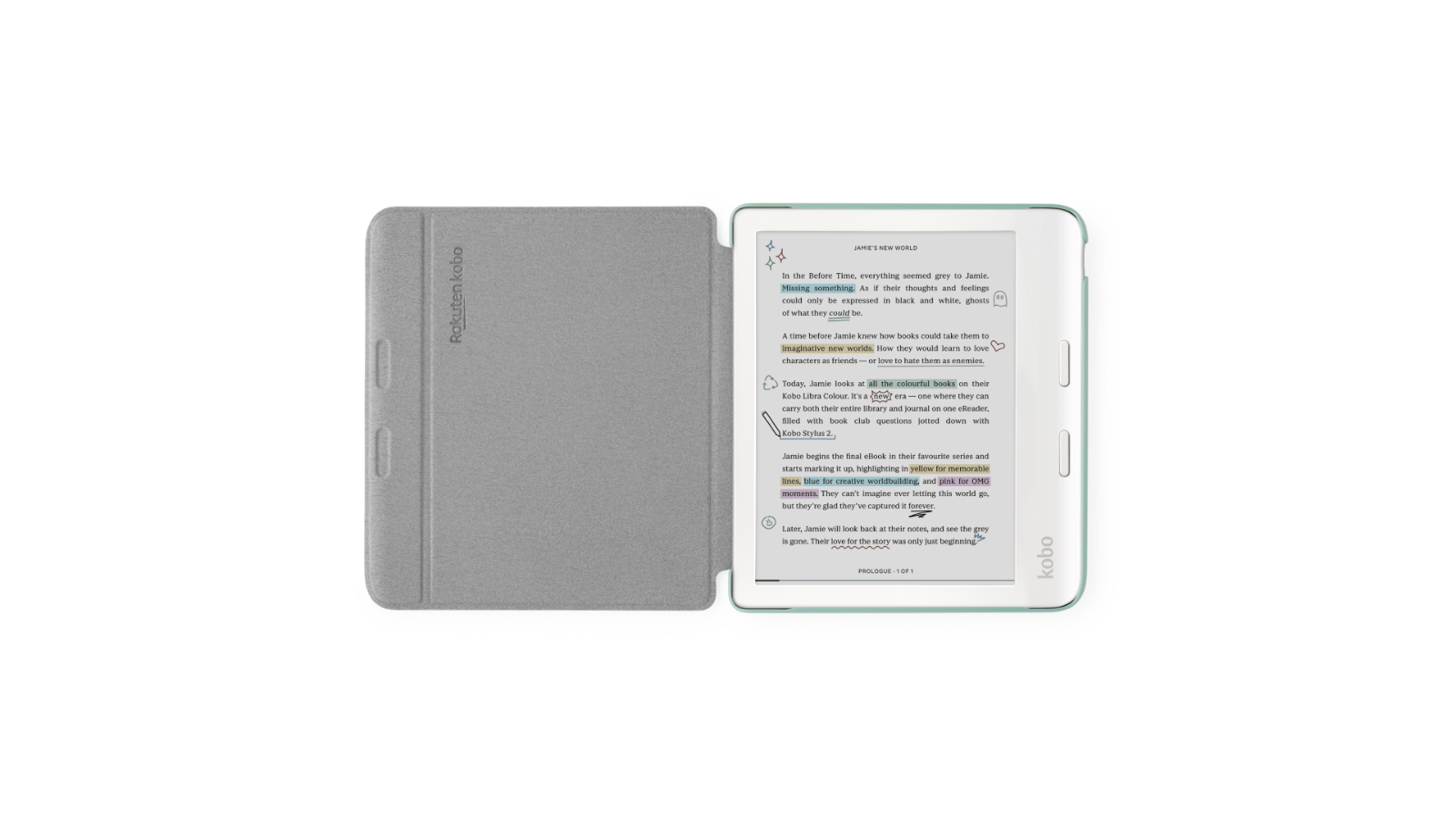Kobo Libra Basic Sleepcover - Green | Harvey Norman