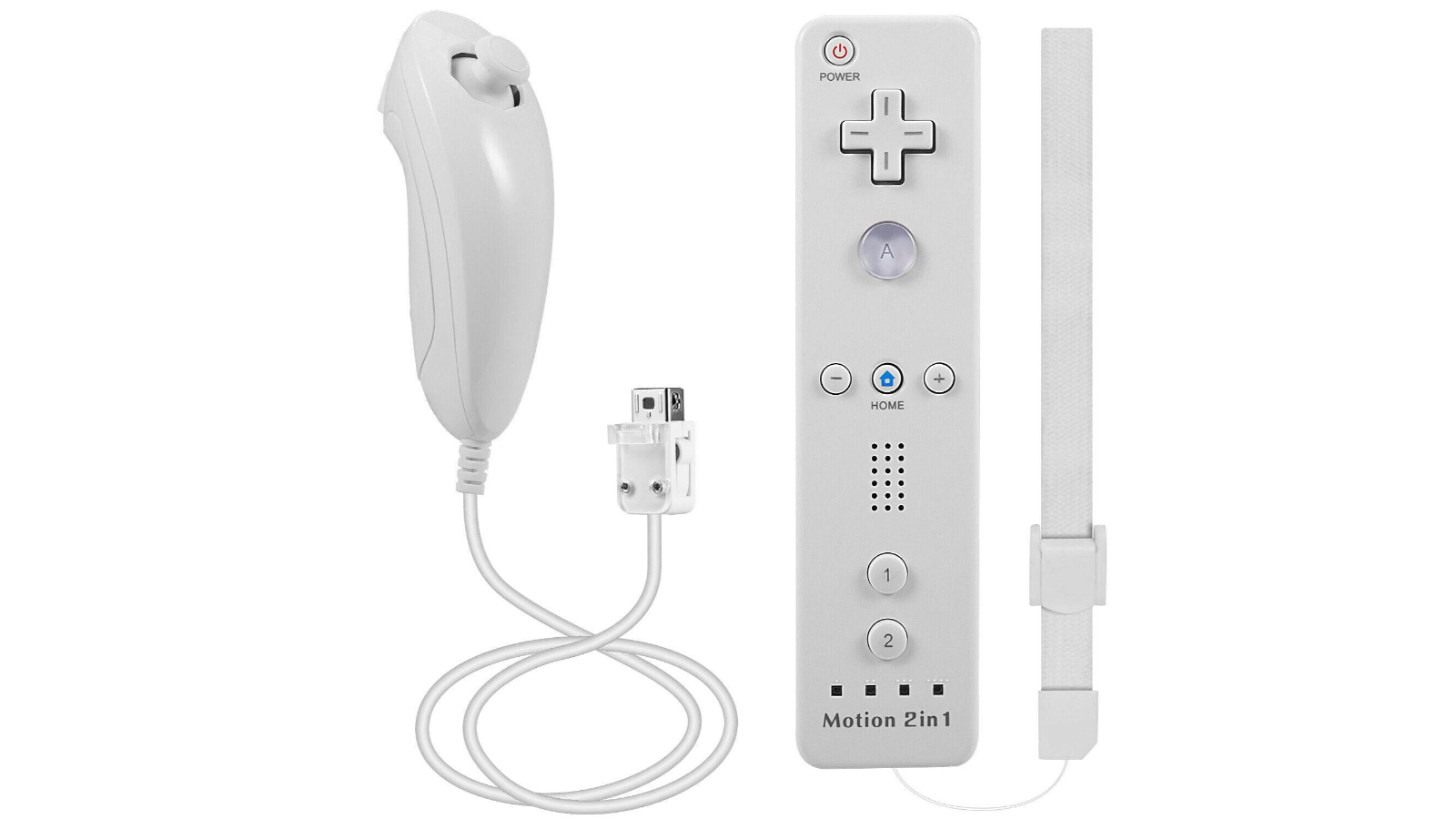 Tavice AU Pack of 2 2-in-1 Nunchuck Built-In Motion Plus Remote Control ...