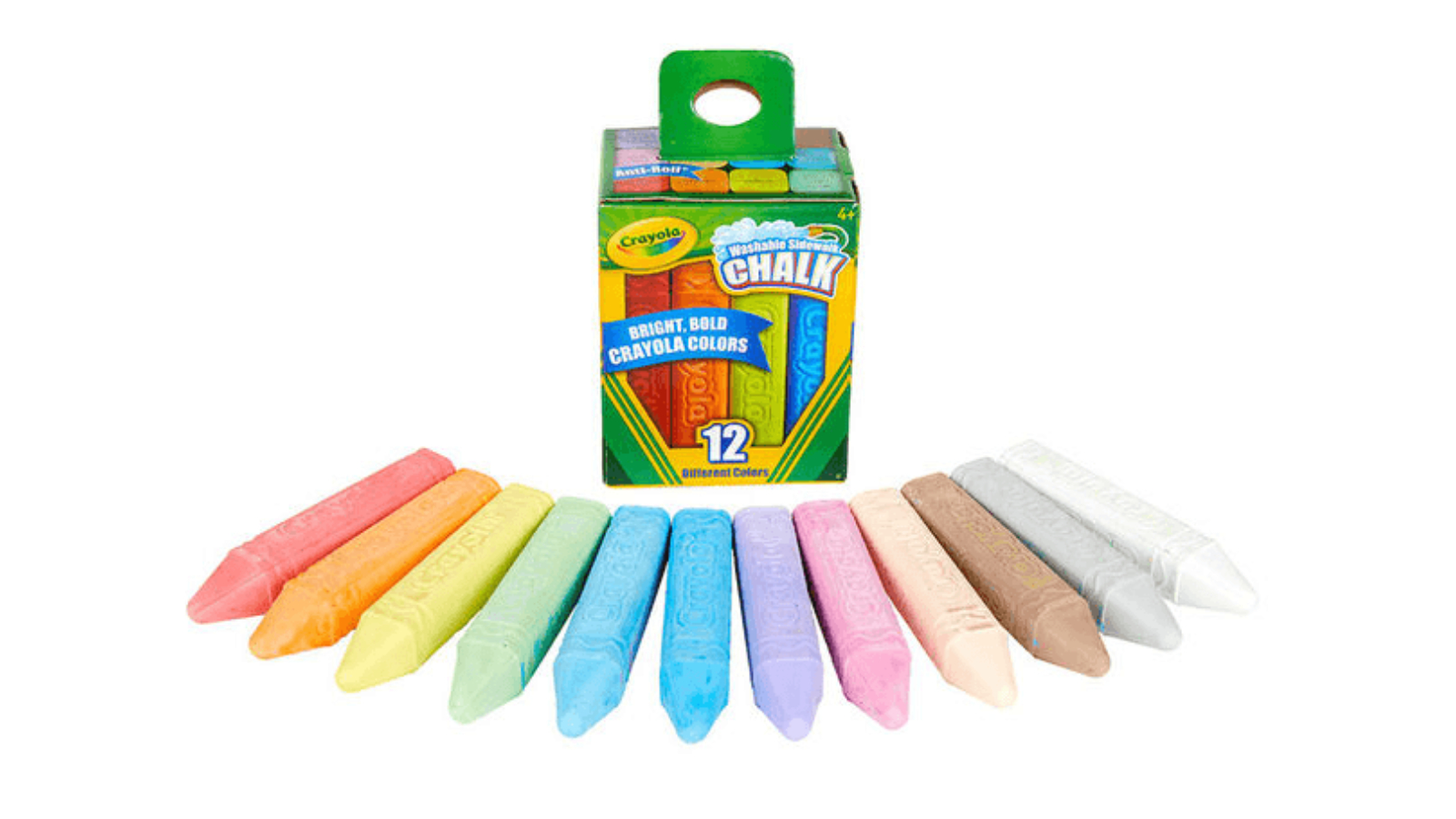 Crayola 2 Piece Assorted Washable Sidewalk Chalk - Box of 12 | Harvey ...