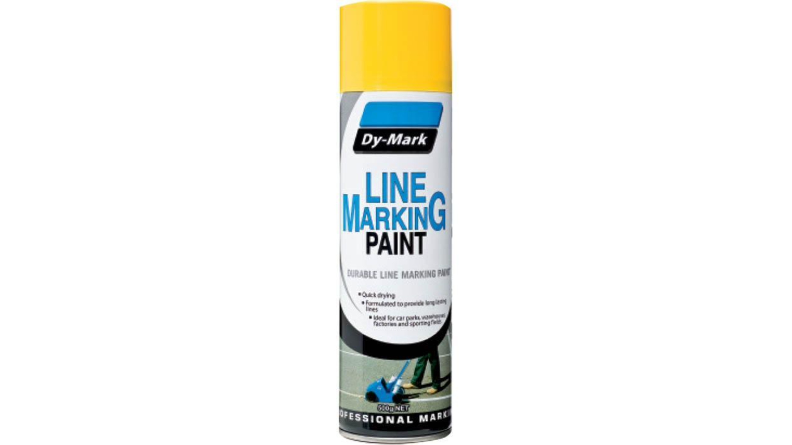 Dy-Mark 2 Piece Durable Line Marking 500g Spray Paint Can - Yellow ...