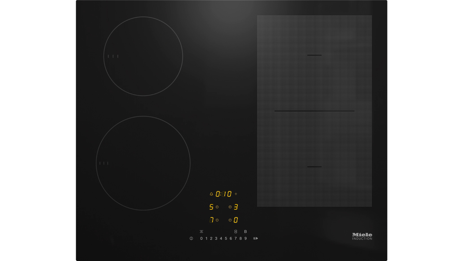 Miele KM 7464 FL CleanSteel 620mm Induction Cooktop | Harvey Norman