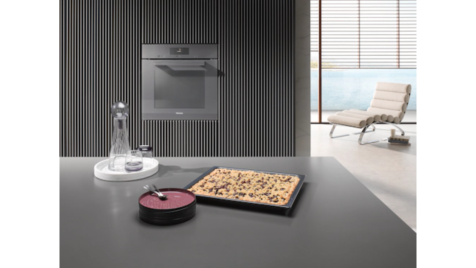 Miele H7860 BP Vitroline 600mm Pyrolytic Oven - Graphite Grey | Harvey ...