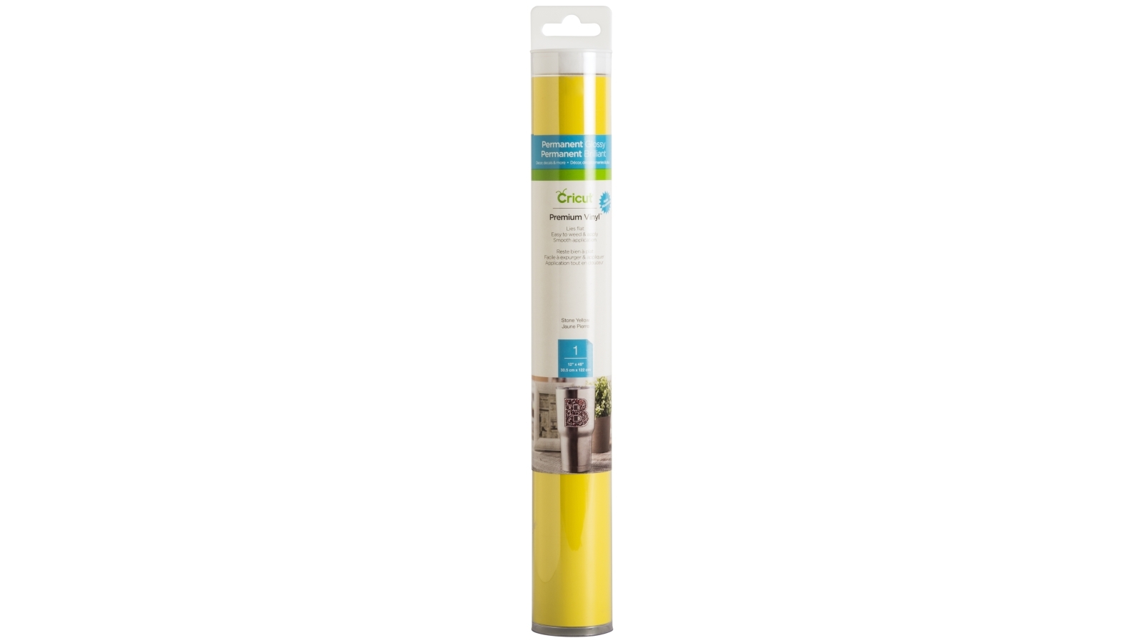 Cricut 12x48-inch Permanent Premium Vinyl - Stone Yellow | Harvey Norman