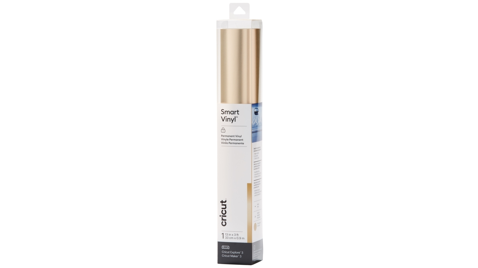 Cricut 3ft Matte Metallic Permanent Smart Vinyl - Champagne | Harvey Norman