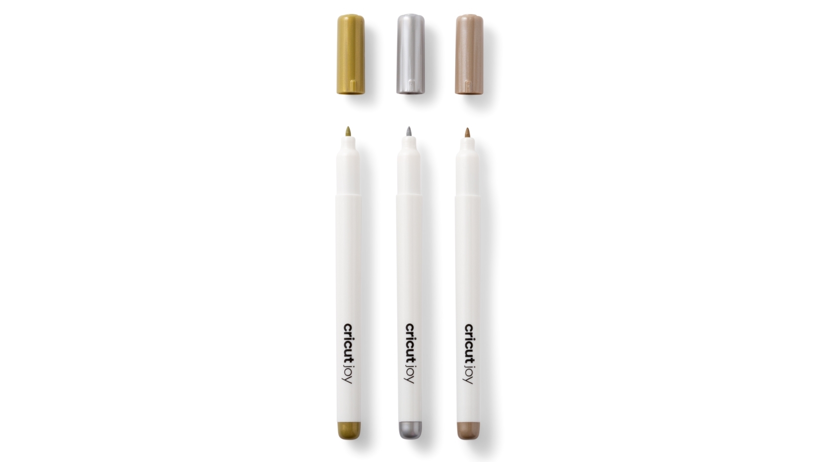Cricut Joy Set of 3 Permanent Metallic Markers (1.0mm) - Gold/Silver ...
