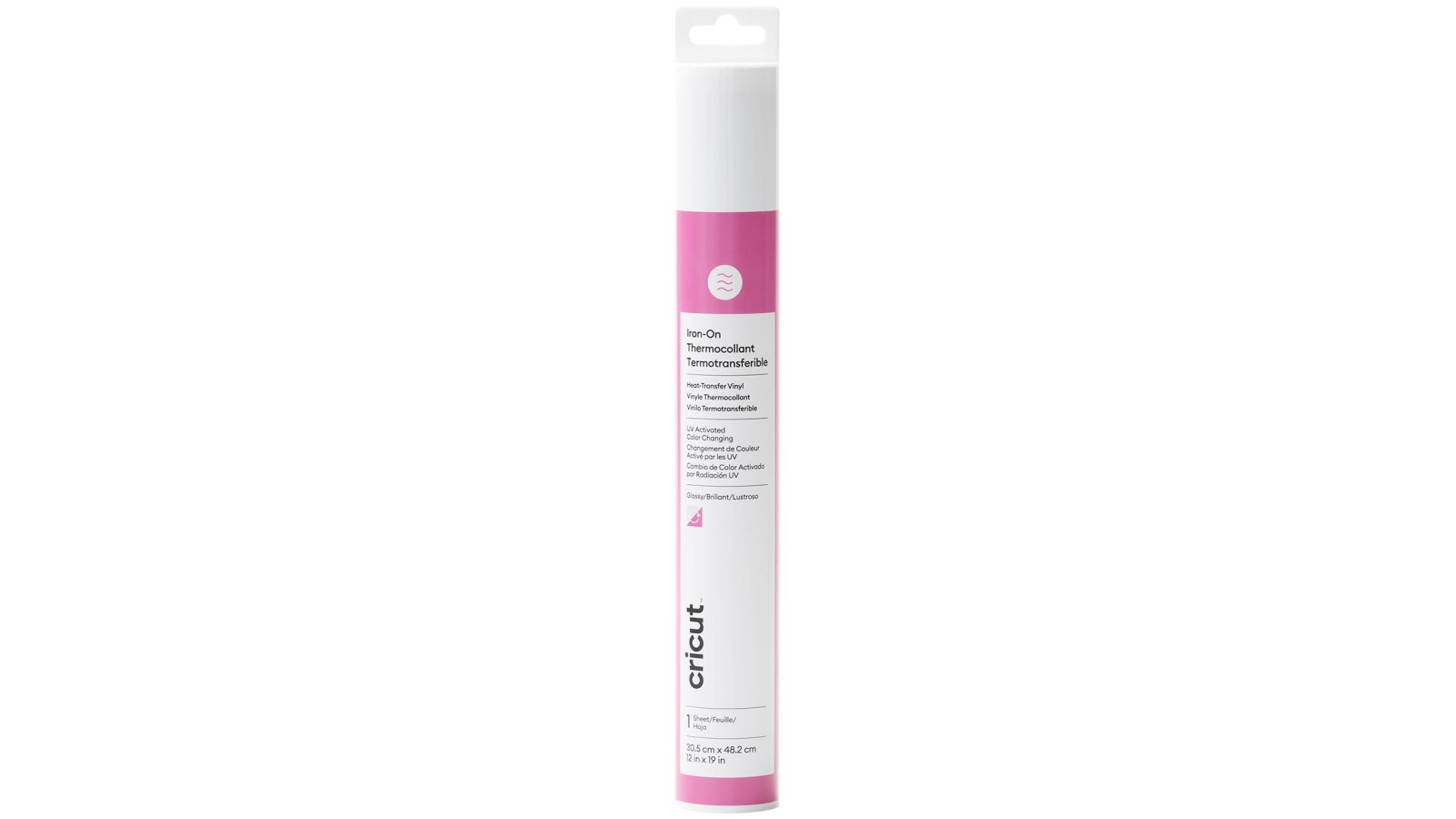 Cricut UV-Activated Colour Changing Iron-On - White to Pink | Harvey Norman