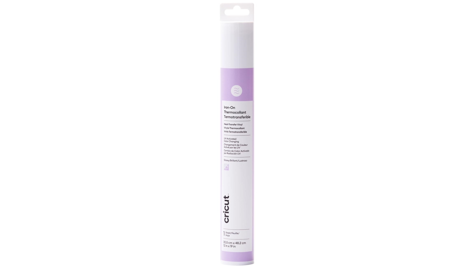 Cricut UV-Activated Colour Changing Iron-On - White to Violet | Harvey ...