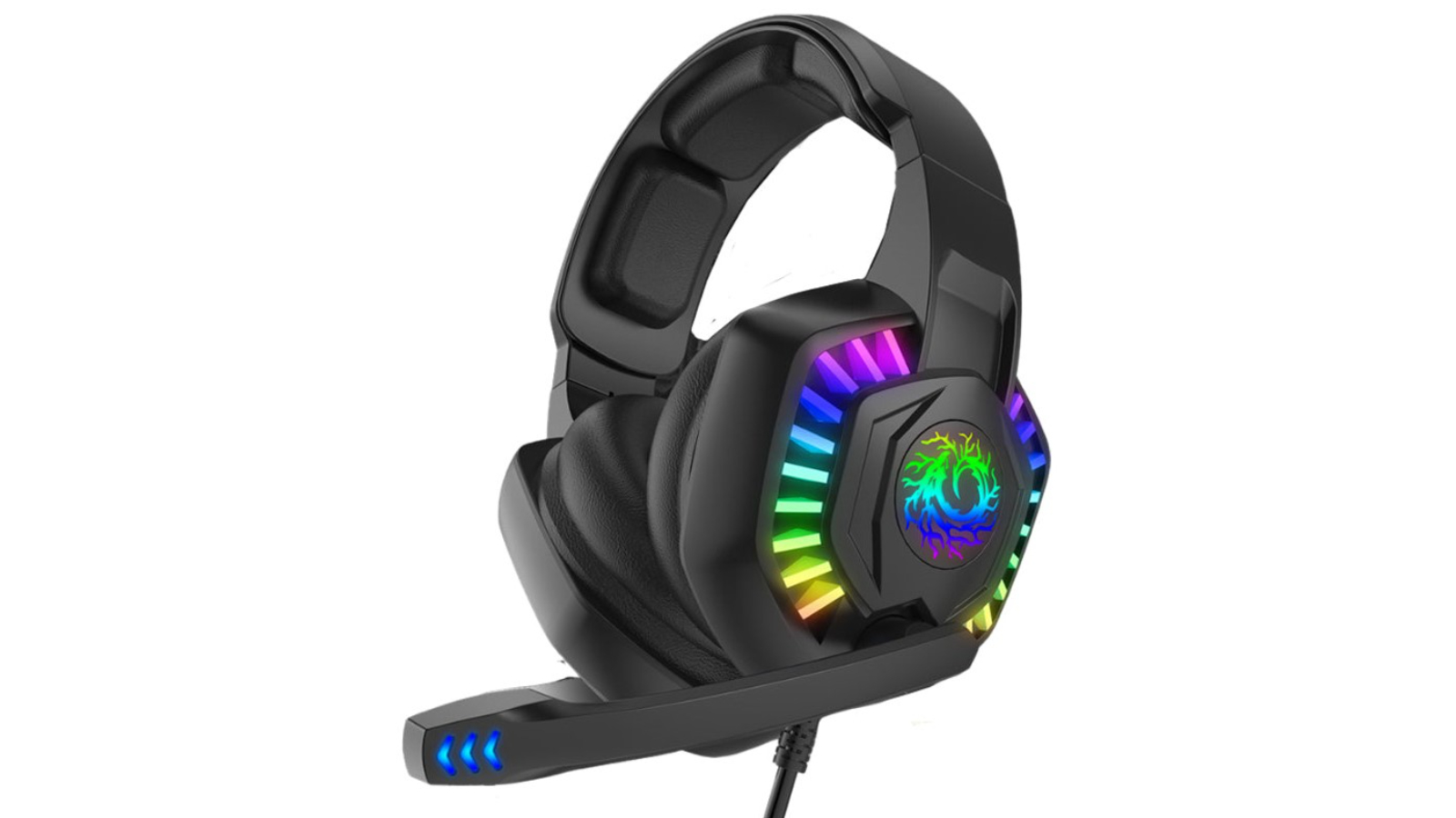 Megajoy G2000 RGB Backlight Super Bass Gaming Headphone with Microphone ...