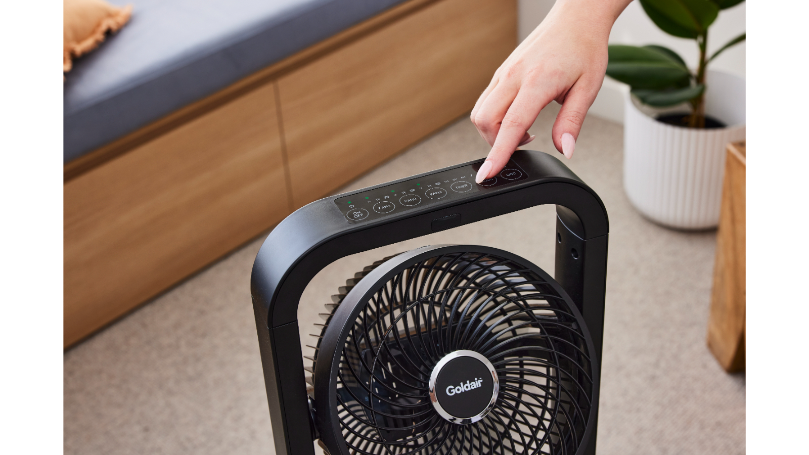 Goldair Triple Tower Fan - Black | Harvey Norman