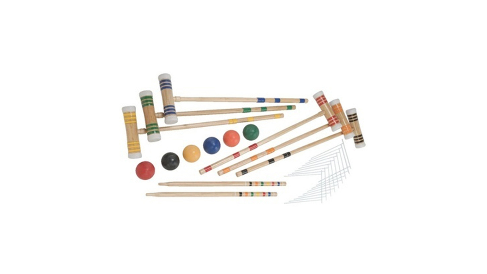 Regent Premier 6-Player Croquet Set with Mallets Balls Fun Outdoor ...