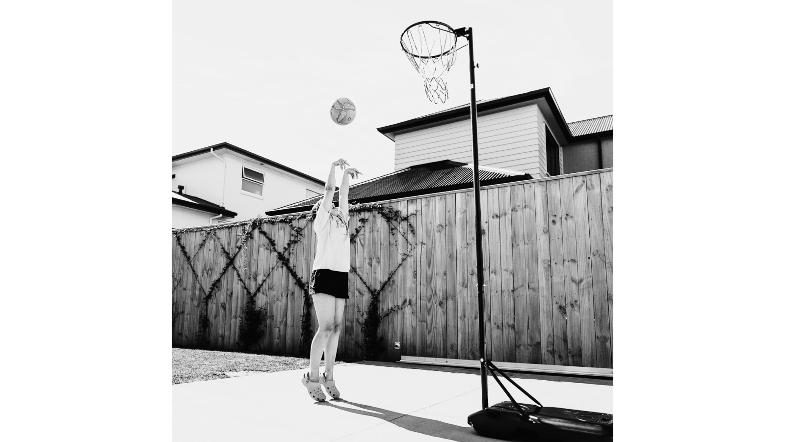 Spalding 38.1cm Portable Netball Stand with Hoop and Base | Harvey Norman