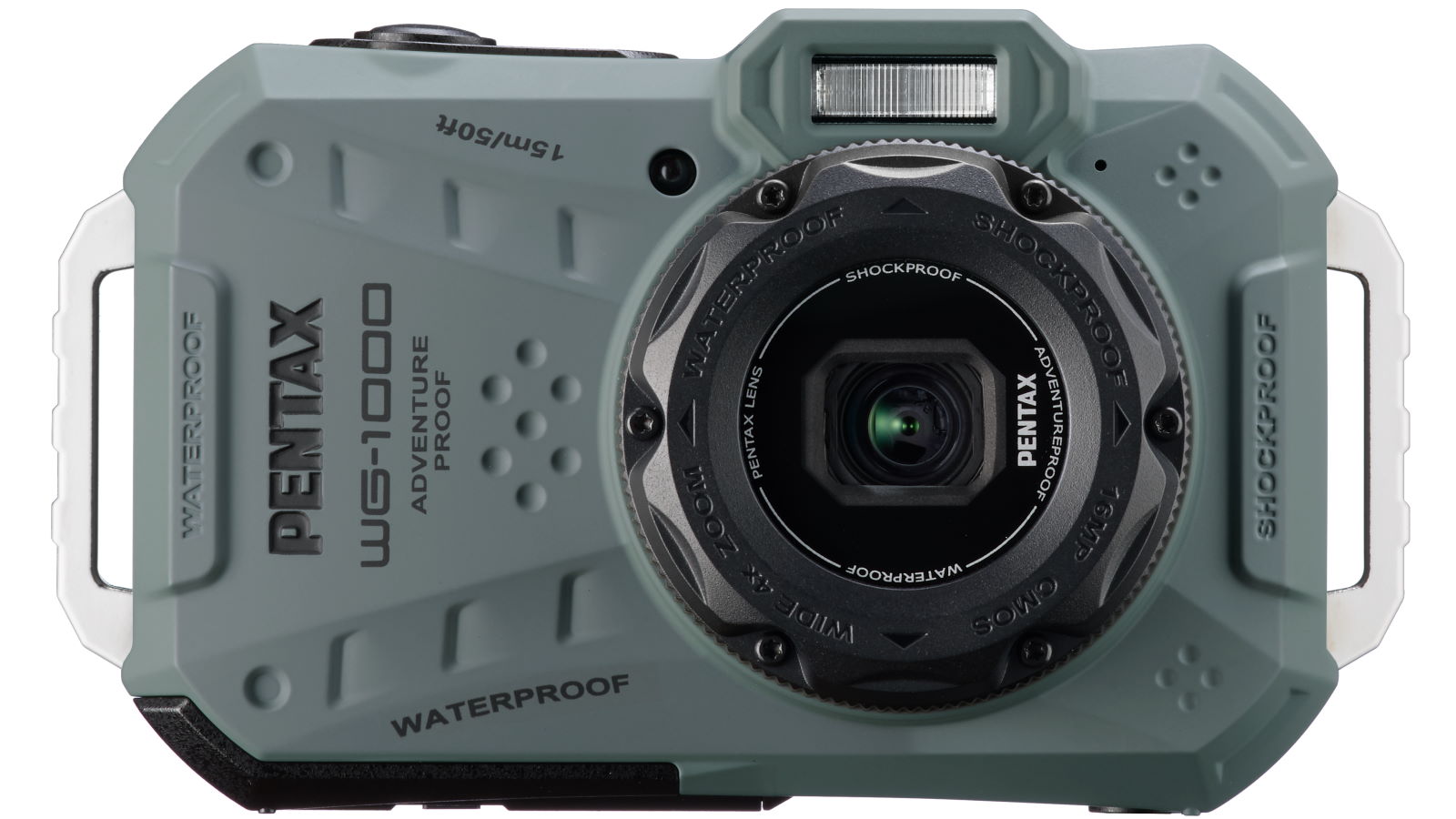 Pentax WG-1000 Waterproof Compact Camera - Olive | Harvey Norman