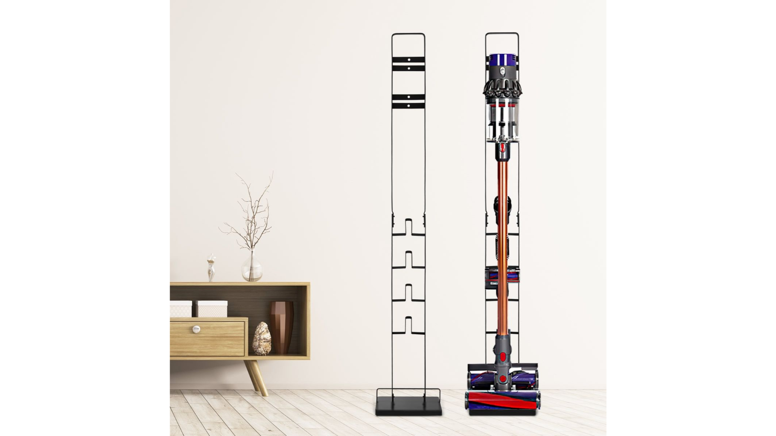 Freestanding Dyson Vacuum Cleaner Holder Stand - Black | Harvey Norman