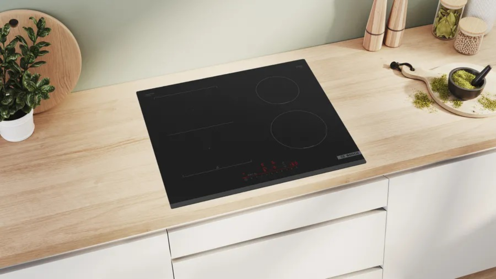 Bosch 600mm Series 6 Induction Cooktop - Black | Harvey Norman