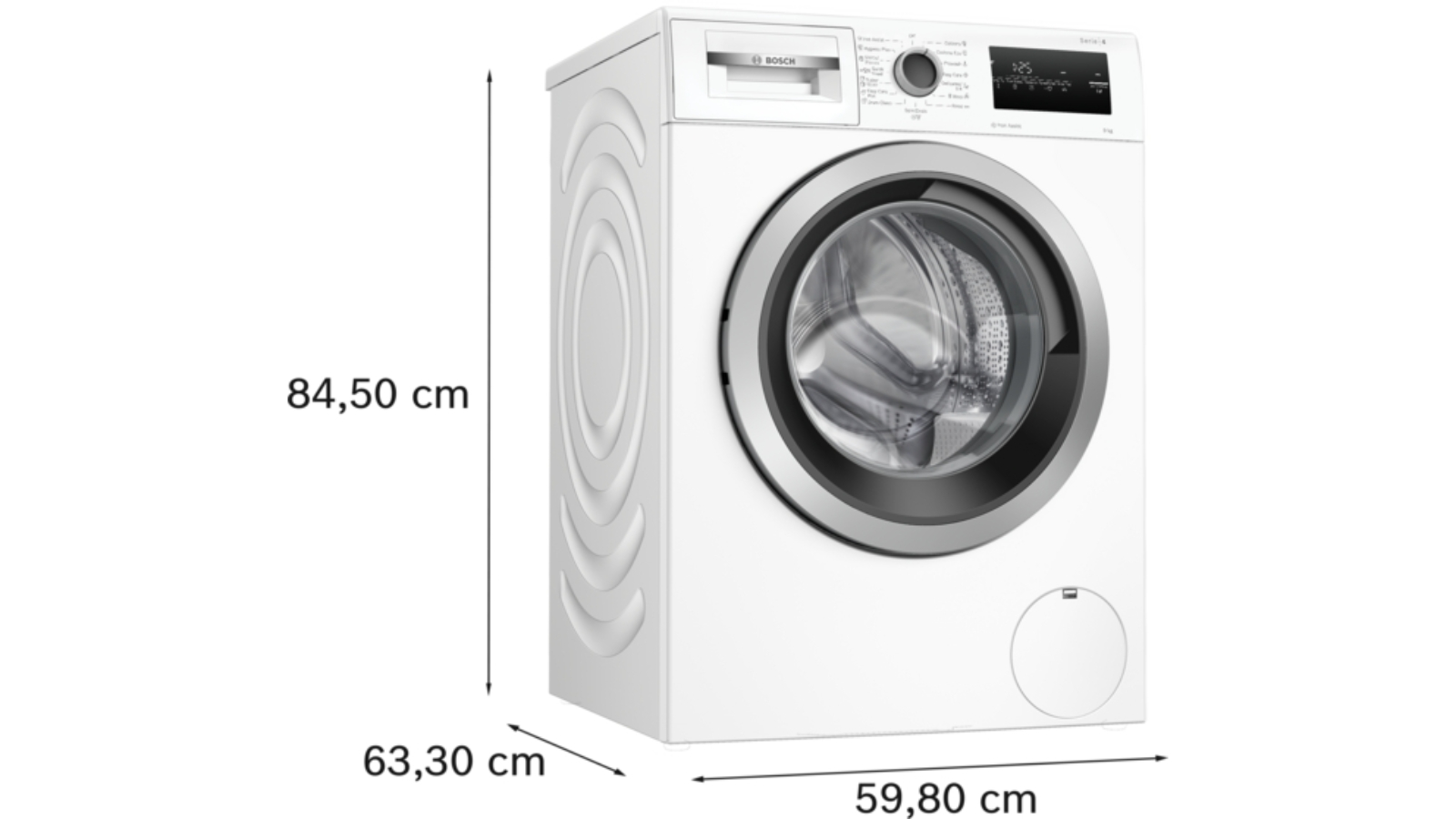 Bosch 9kg Series 4 Front Load Washer - White | Harvey Norman