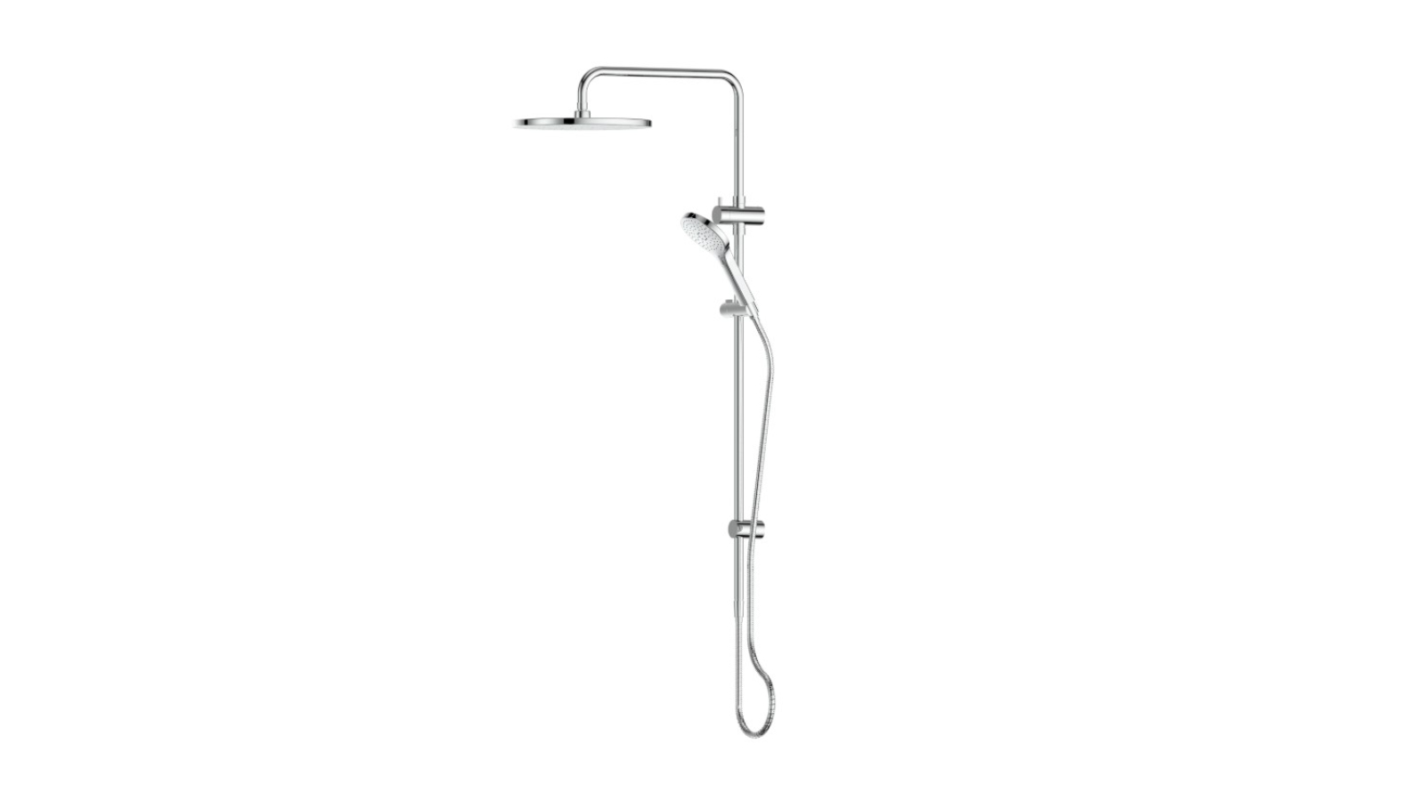 Greens Ashmore Twin Rail Shower - Chrome | Harvey Norman