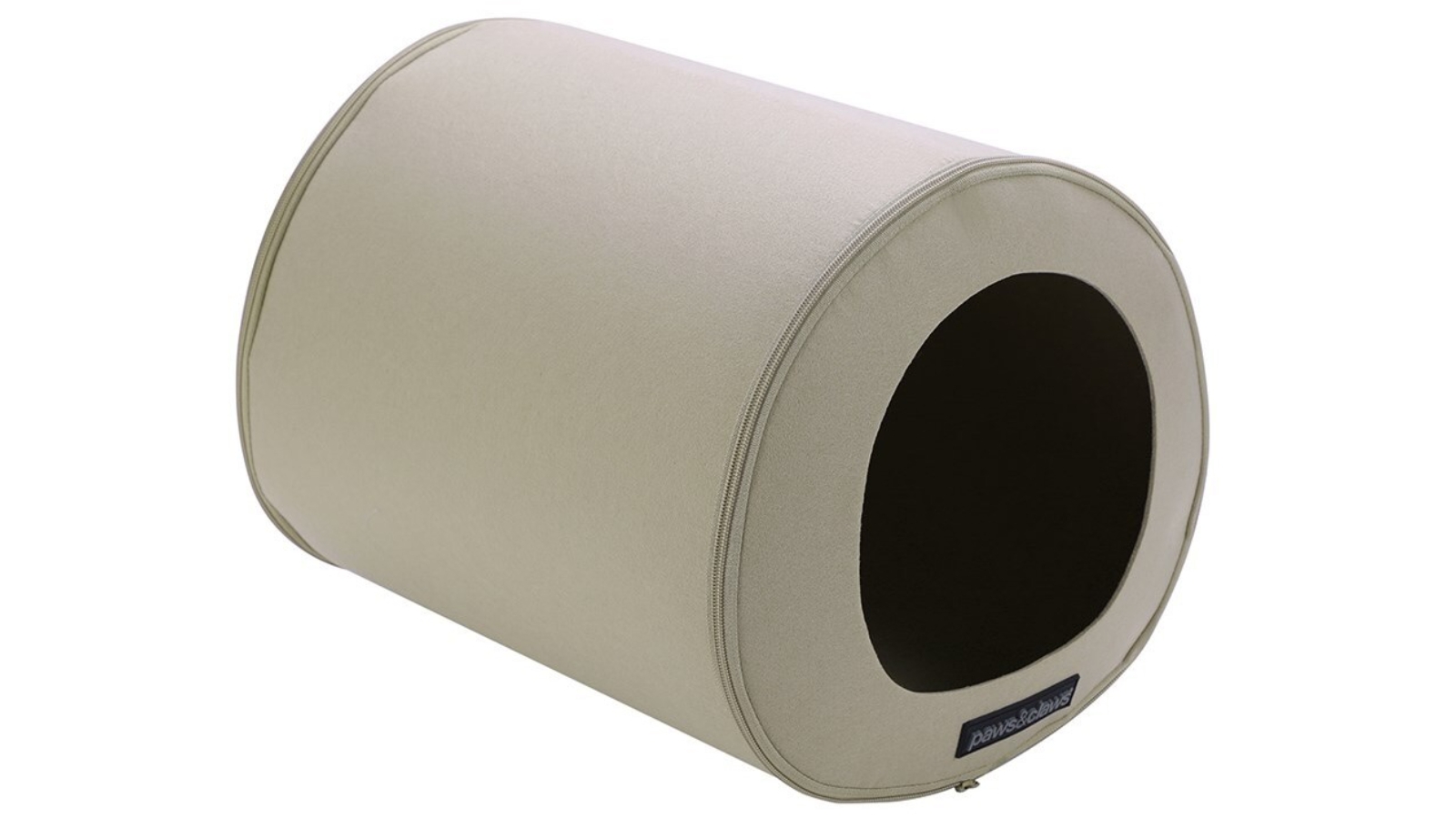 Paws and Claws 40cm Cat Felt Pod Cave - Beige | Harvey Norman