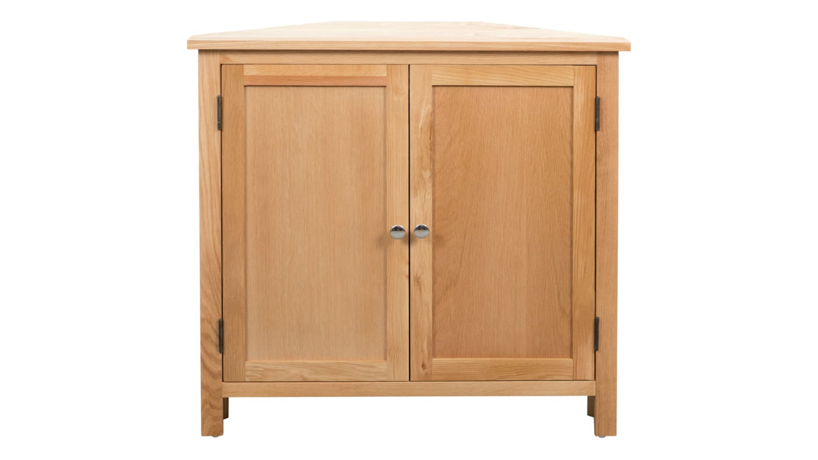 vidaXL 80x33.5x78cm Solid Oak Wood Corner Cabinet - Brown | Harvey Norman