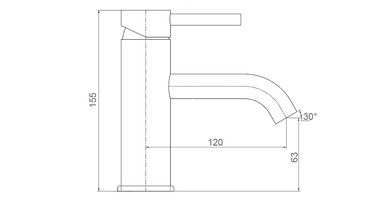 Arcisan Axus Pin Lever Basin Mixer - Brushed Rose Gold PVD | Harvey Norman
